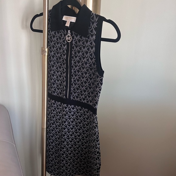 Michael Kors | Dresses | Mk Black And Gray Patterned Dress | Poshmark